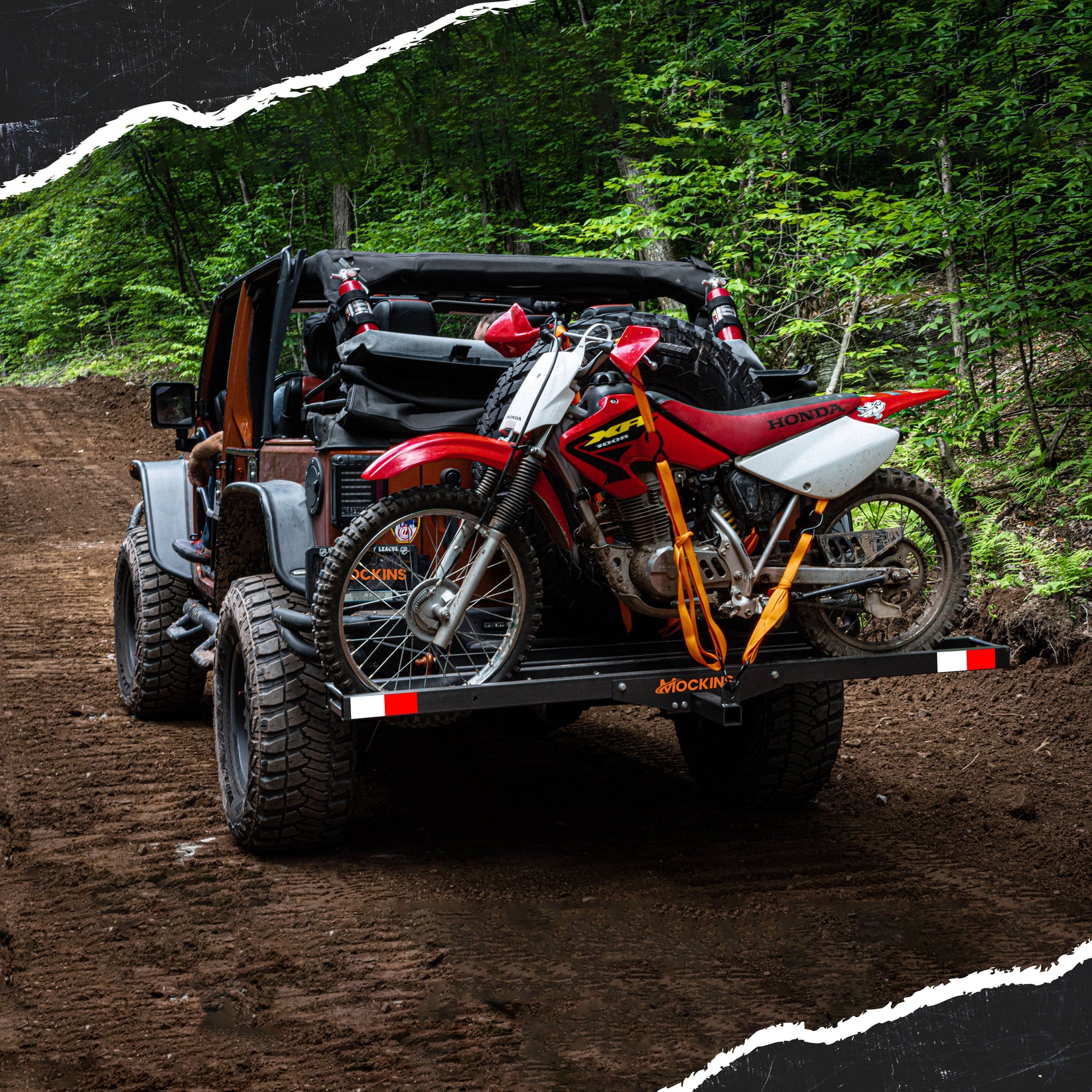 Heavy-Duty Anti-Tilt Hitch Motorbike Carrier w/ Ramp – Mockins
