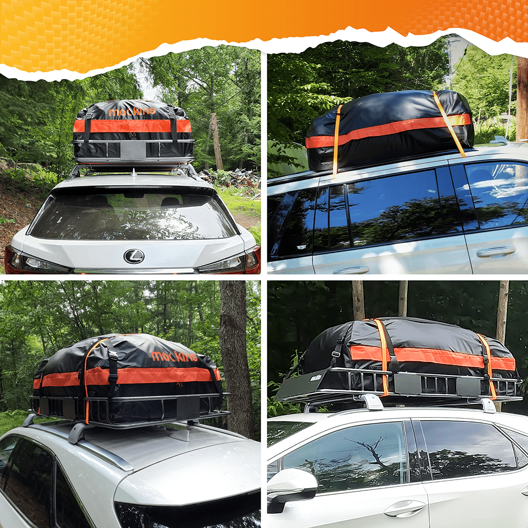 64 in. x 39 in. x 6 in. Expandable Rooftop Cargo Carrier with 20 Cu.Ft ...