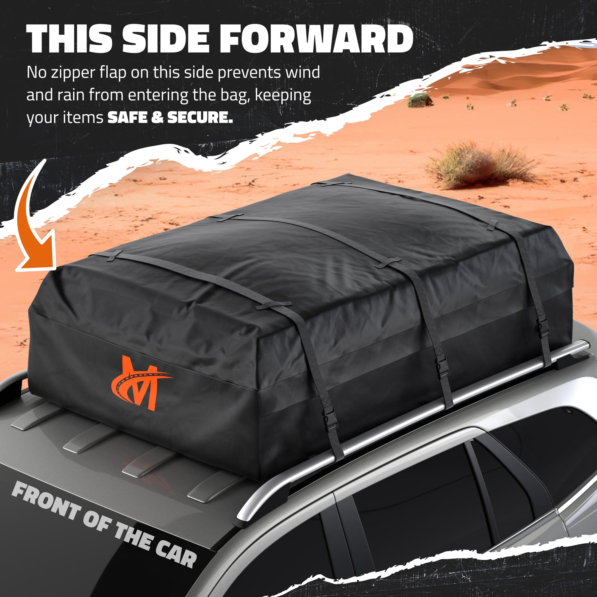 Rooftop Cargo Bag Set - 40 Cubic Ft. | Protective Mat | Buckle Straps ...
